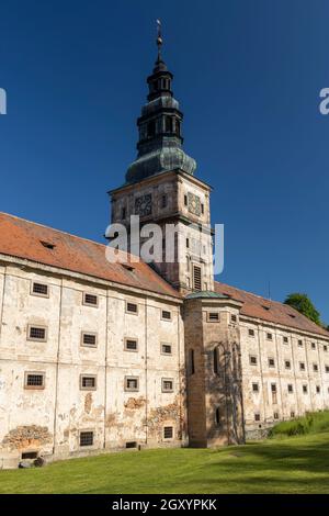 Baroque cistercian Plasy monastery, Plzen region, Czech Republic Stock ...