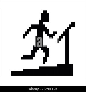 exercise icon pixel art illustration Stock Photo - Alamy