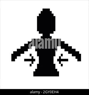 exercise icon pixel art illustration Stock Photo - Alamy