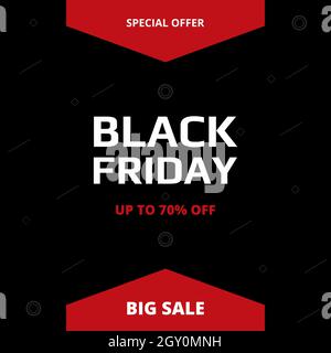 black friday sale poster with commercial tag Stock Vector Image & Art ...