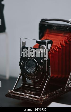 Scenic view of an old camera displayed in the Science and Technology ...