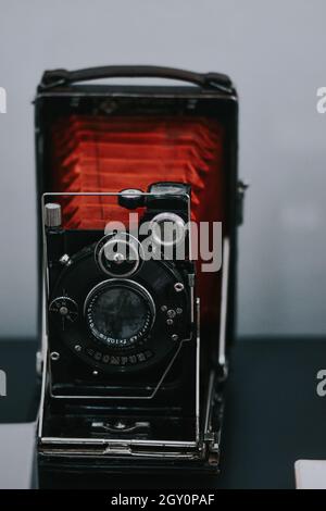 Scenic view of an old camera displayed in the Science and Technology ...