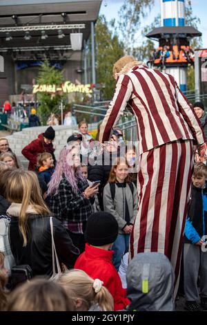 Scary scarecrow at Linnanmäki Amusement Park iik!week Horror Festival ...