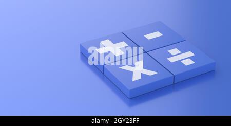 Math symbols. Basic mathematical signs. Plus, minus, addition ...