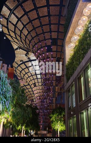 Patterned metallic mushroom shaped supertrees in the Opportunity ...