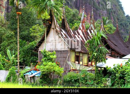 Traditional wooden house of Minangkabau, Rumah Gadang traditional ...