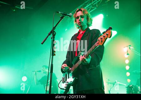 Manchester, UK. 06th October 2021. Grian Chatten, Carlos O'Connell ...