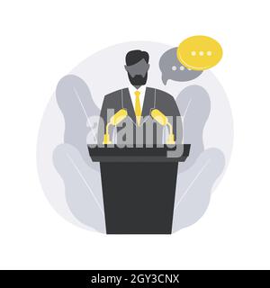Public speakers profiles abstract concept vector illustration Stock ...