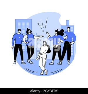 Marginalization abstract concept vector illustration. Social exclusion ...