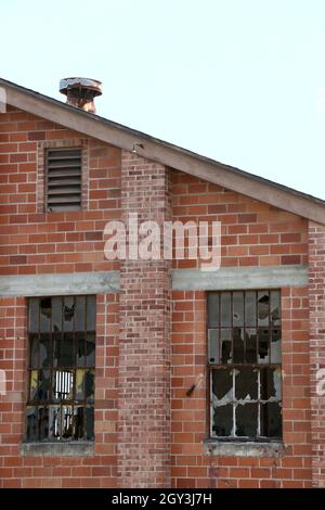 Detail of Smashed Windows and Exterior of the Derelict Unigate Factory ...
