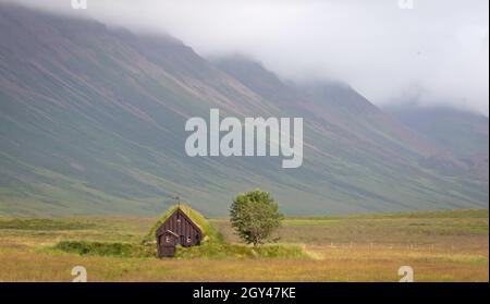 Grafarkirkja is a small chapel in the north of Iceland Stock Photo - Alamy