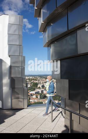 The twisting Luma tower clad in reflective aluminium tiles, designed by ...