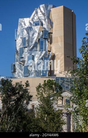 The twisting Luma tower clad in reflective aluminium tiles, designed by ...