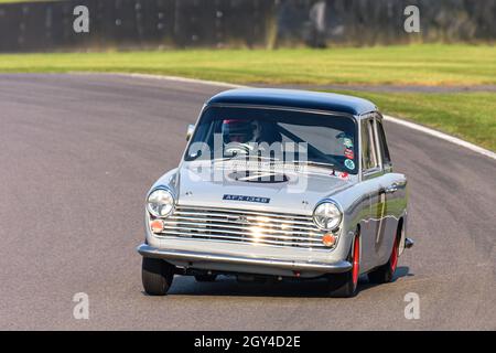 Austin A40 racing at the Goodwood Revival. Vintage motor car racing ...