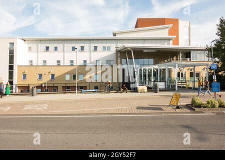 Entrance to Queen Mary's Hospital, Roehampton, London, England, UK ...