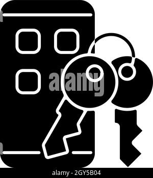 Password management black glyph icon Stock Vector Image & Art - Alamy