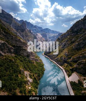 A beautiful view of the Neretva river flow near Mostar Bosnia Stock ...