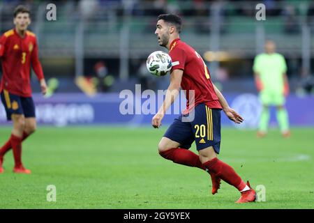 Mikel Merino of Spain controls the ball during the Uefa Nations League ...