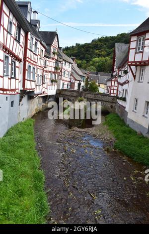 low water level in the Elz, Monreal Stock Photo - Alamy