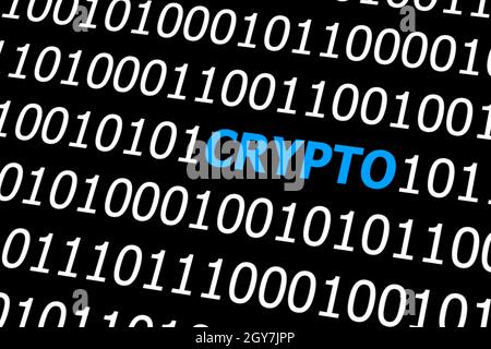 A cryptography in binary code Stock Photo - Alamy