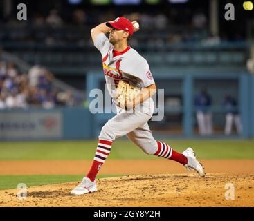 St. Louis Cardinals' Adam Wainwright throws during a baseball game ...