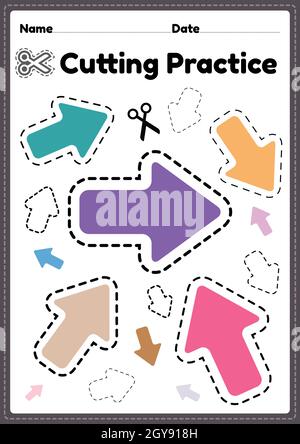 Printable cutting activities for preschoolers to cut the paper with ...