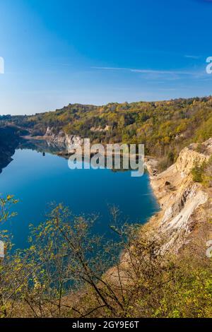 Gold mine near village of Rudabanya in Northern Hungary with a site of ...
