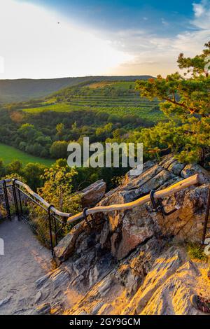 Nine Mills Viewpoint near Hnanice, NP Podyji, Southern Moravia, Czech ...