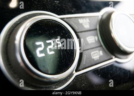 Detail of Car ventilation control buttons Stock Photo - Alamy