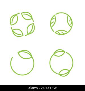 Vegan element Vector icon design illustration Template Stock Photo - Alamy