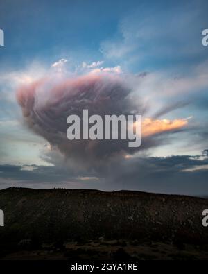 Dramatic clouds over the plains of Colorado, United States Stock Photo ...