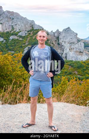 young guy in Crimea Stock Photo - Alamy