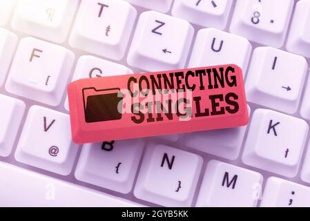 Text sign showing Online Dating. Conceptual photo Searching Matching ...