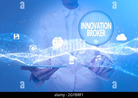 Inspiration showing sign Innovation Broker. Conceptual photo help to ...