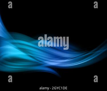 Abstract flowing background in shades of blue Stock Photo - Alamy