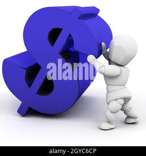 3D image depicting financial pressure Stock Photo - Alamy