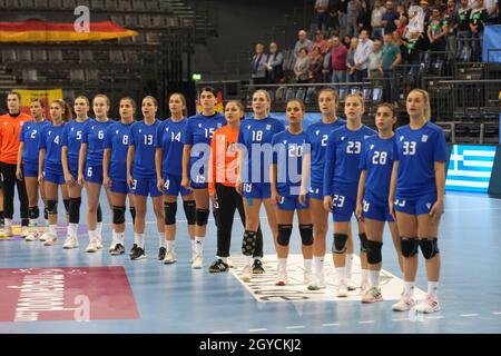Trier, Germany. 07th Oct, 2021. Handball, Women: European Championship ...
