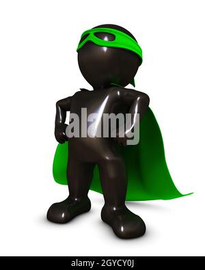 3D Render of Morph Man super hero Stock Photo - Alamy