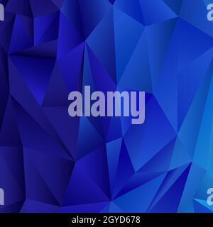 Abstract blue gradient triangles of different sizes - Vector illustration Stock Photo - Alamy