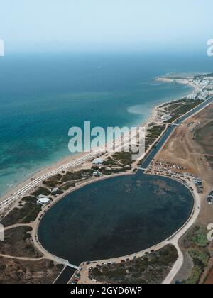 a fantastic beach in puglia: maldive del salento Stock Photo - Alamy