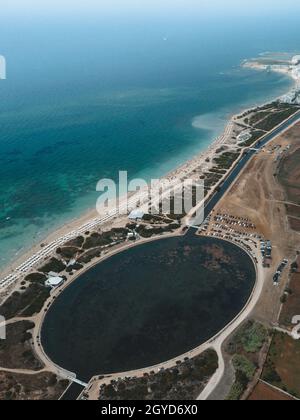 a fantastic beach in puglia: maldive del salento Stock Photo - Alamy