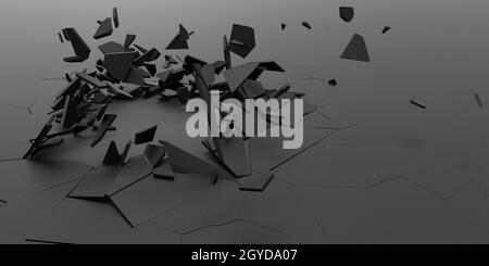 Render of 3D Shatter Abstract Wallpaper Background Stock Photo - Alamy