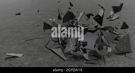 Render of 3D Shatter Abstract Wallpaper Background Stock Photo - Alamy