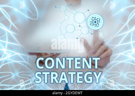 Text sign showing Content Management. Conceptual photo Process that ...