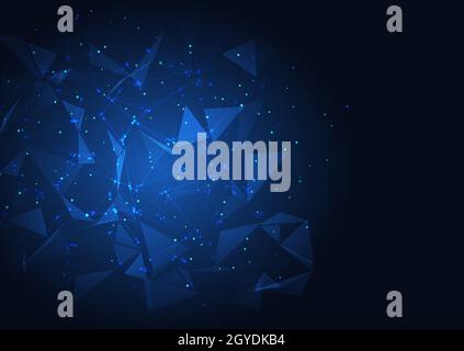 Abstract background with a low poly techno design Stock Photo - Alamy