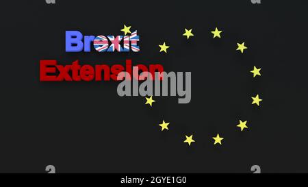 3d render of a brexit graphic Stock Photo - Alamy