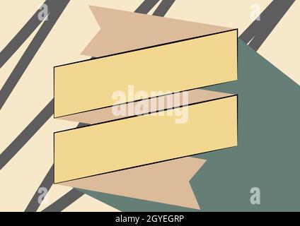Folded Paper Sash Drawing In Zigzag Pattern Stock Photo - Alamy