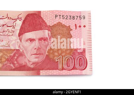 Pakistani Rupees, Pakistani currency notes, 100 Rupees Stock Photo - Alamy