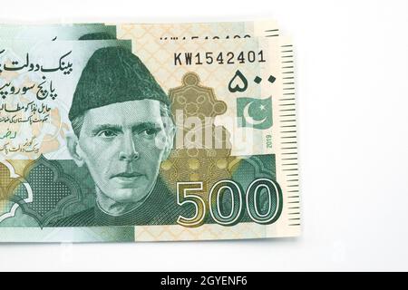 Pakistani Rupees, Pakistani currency notes, 500 Rupees Stock Photo - Alamy