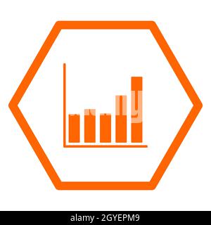 Chart and hexagon Stock Photo - Alamy